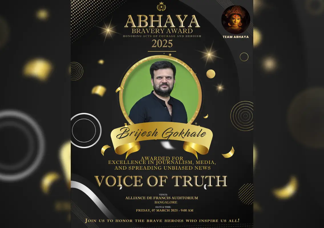 Brijesh Gokhale honoured with Abhaya Bravery Award 2025 for excellence ...