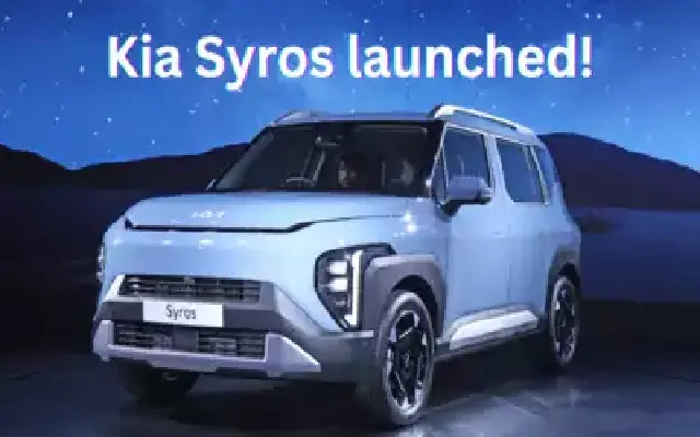 Kia India Launches Syros Sub-Compact SUV with Pricing Starting at Rs 8. ...