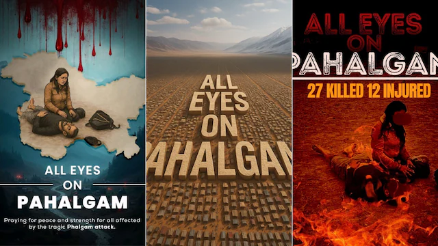 Social media reacts to pahalgam terror attack with ‘all eyes on Pahalgam' | News Karnataka