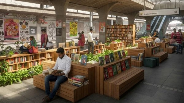 Chennai’s metro gets a new library to encourage reading when waiting ...