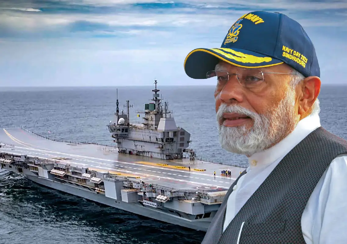 PM Modi celebrates Diwali aboard INS Vikrant, hails armed forces for ...