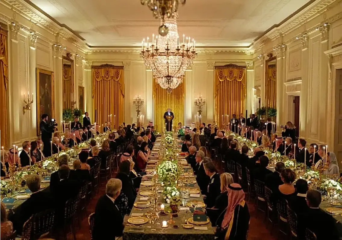 Cristiano Ronaldo attends White House dinner with Trump and Saudi Crown ...