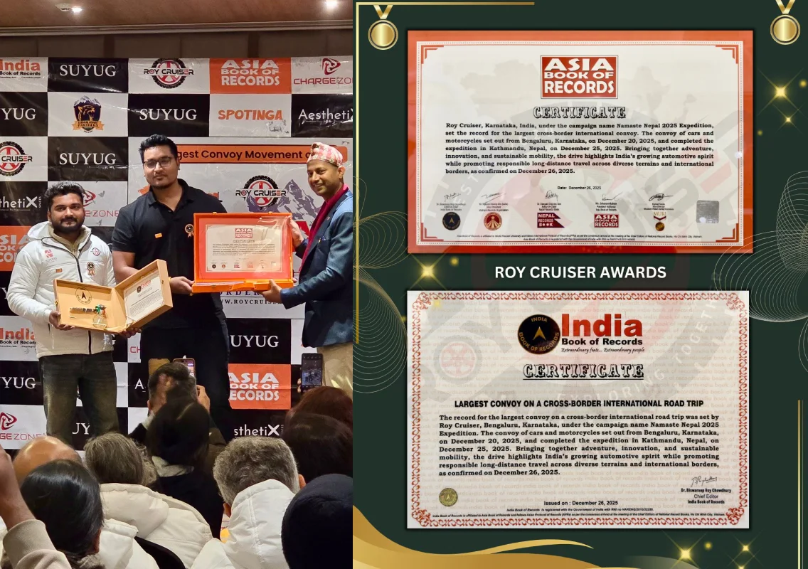 Roy Cruiser sets Asia and India Book of Records with historic cross ...