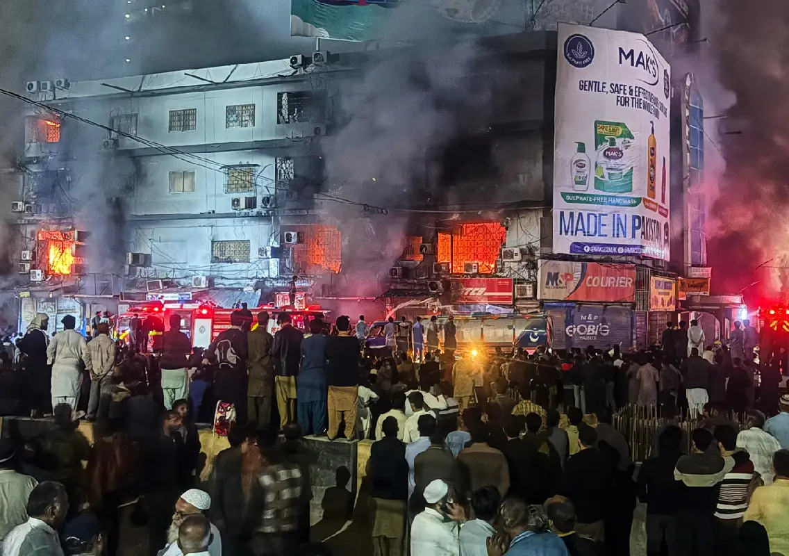 Six killed in massive Karachi mall fire; rescue continues amid fears of ...