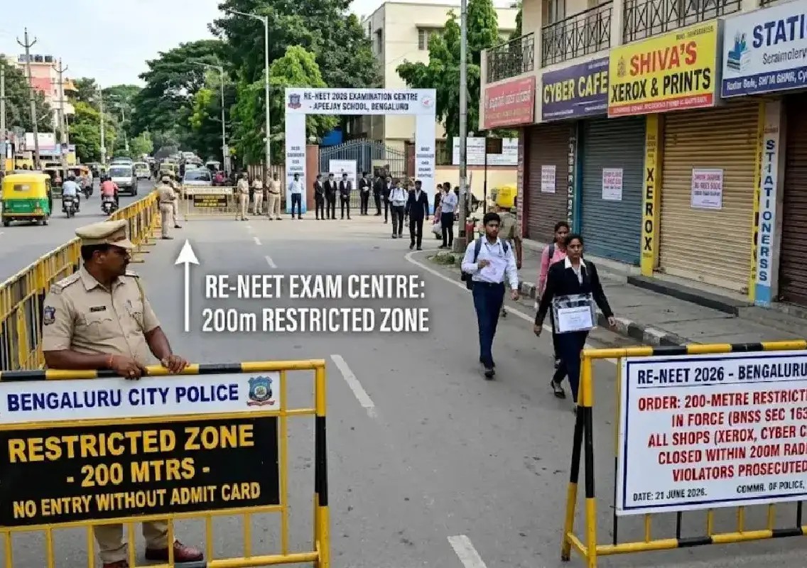 Bengaluru imposes restrictions around NEET re-exam centres | News Karnataka