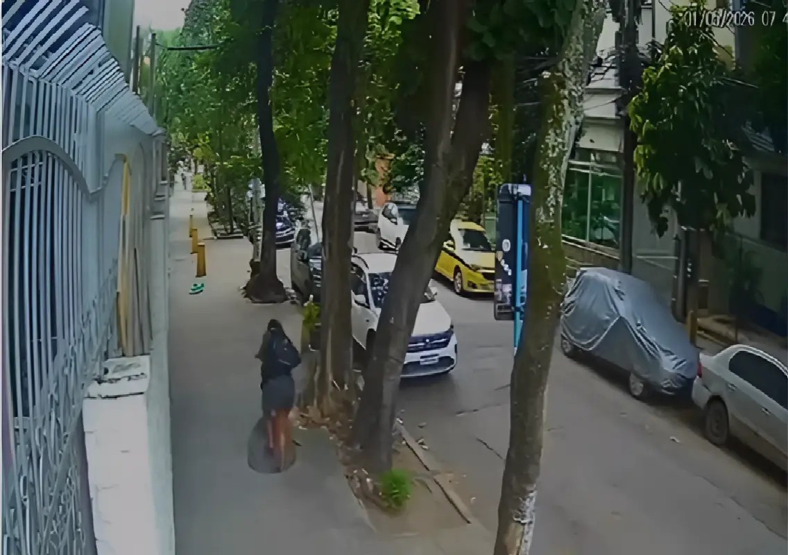Woman falls into open manhole after suspected cable theft in Brazil ...